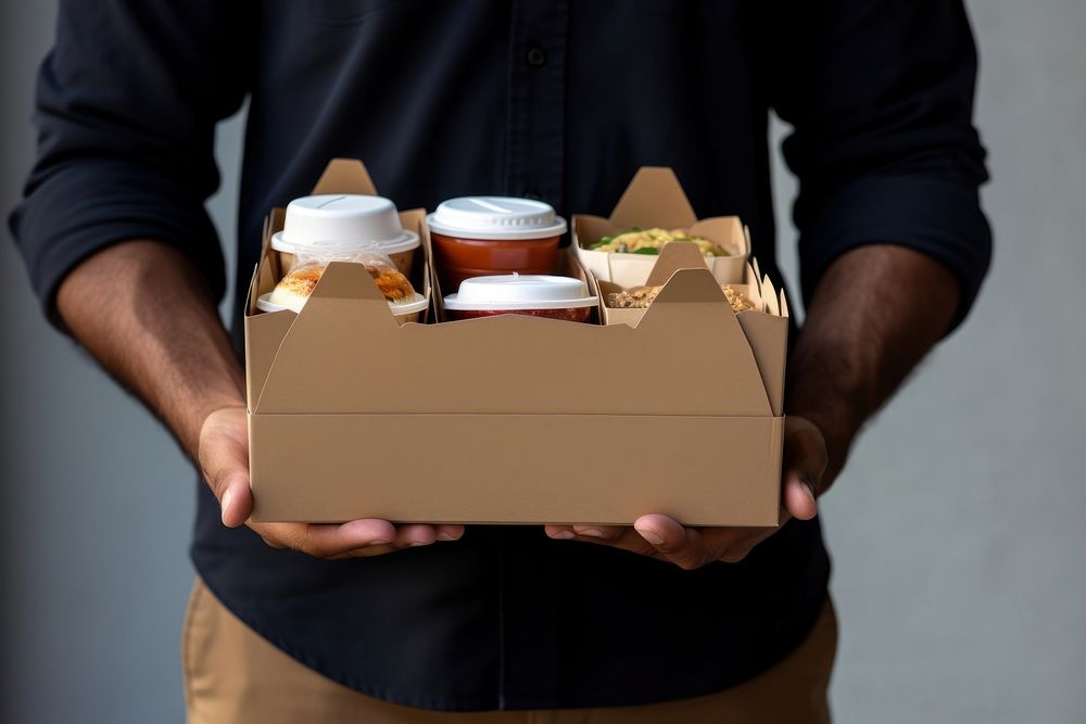 Delivery man is carrying container | Premium Photo - rawpixel