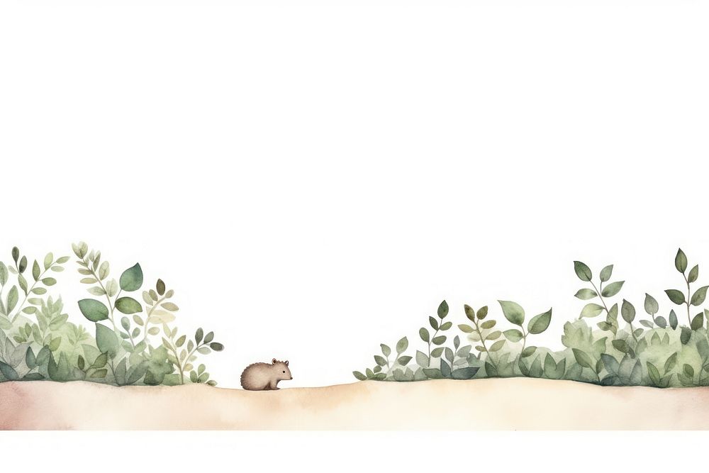 Hedgehog bottom border rodent animal | Premium Photo Illustration ...