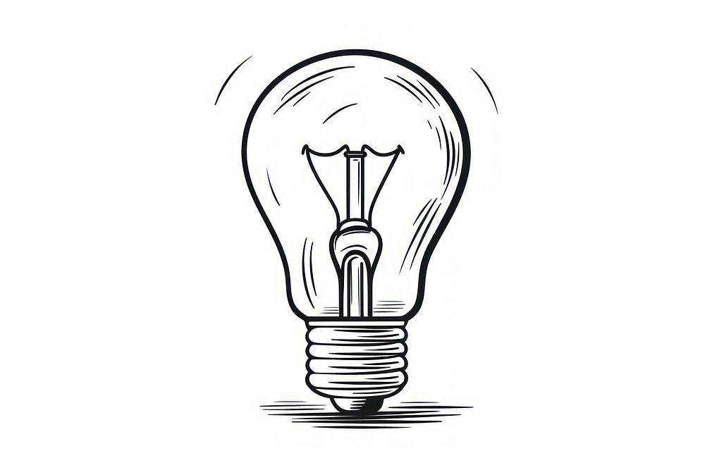 Light bulb outline sketch lightbulb | Premium Photo Illustration - rawpixel