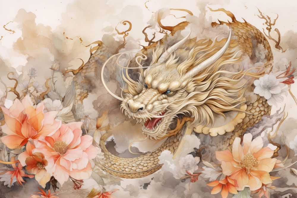 Painting dragon art representation. | Free Photo Illustration - rawpixel