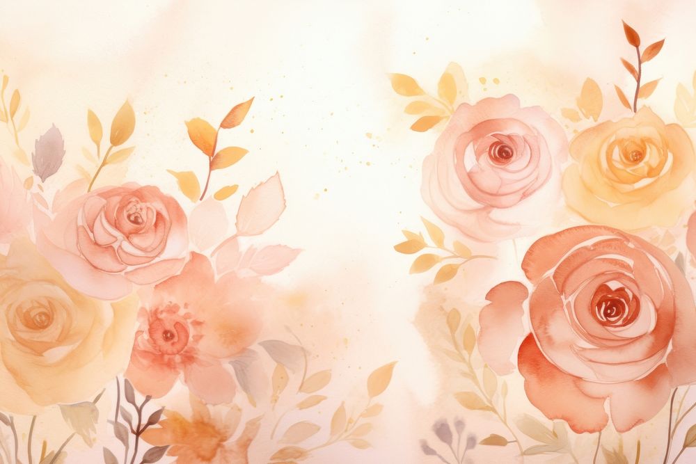 Roses watercolor background painting backgrounds | Free Photo ...