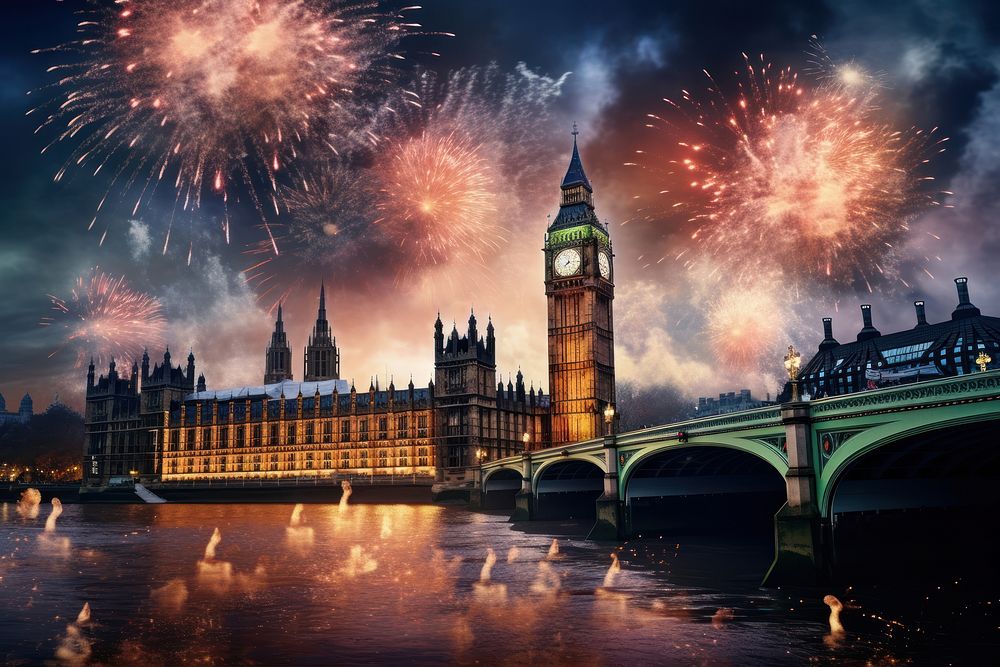 Firework tower architecture fireworks. | Free Photo - rawpixel