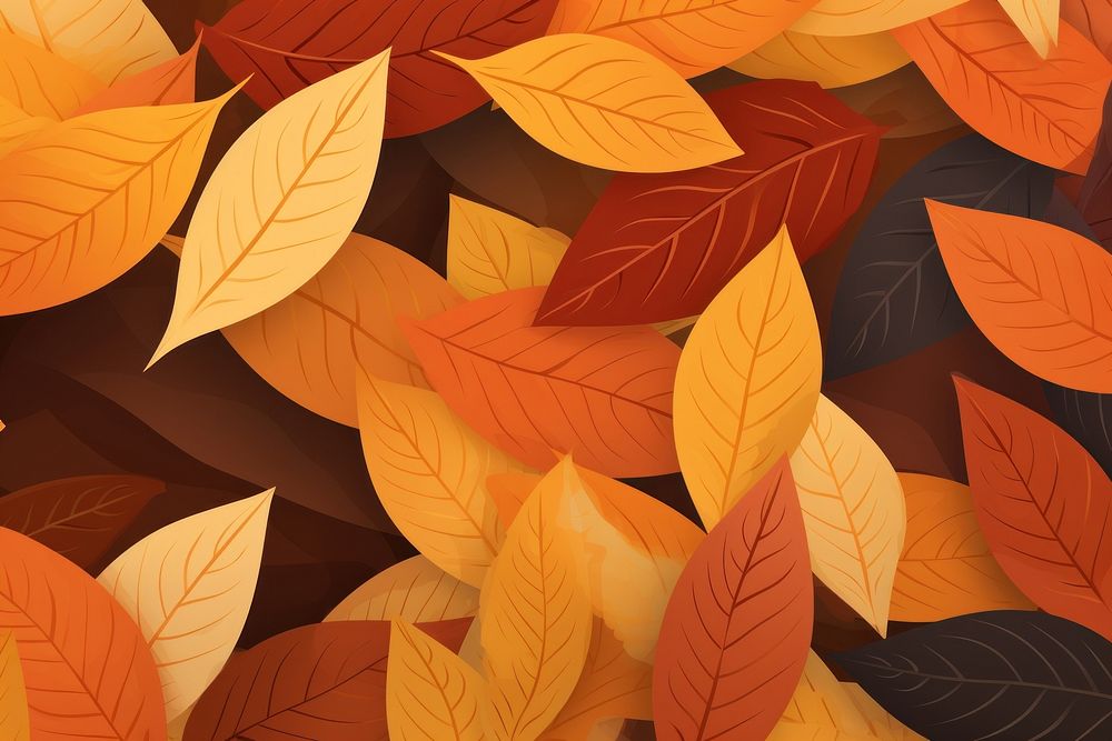 Fall leaves texture backgrounds pattern | Premium Photo Illustration ...