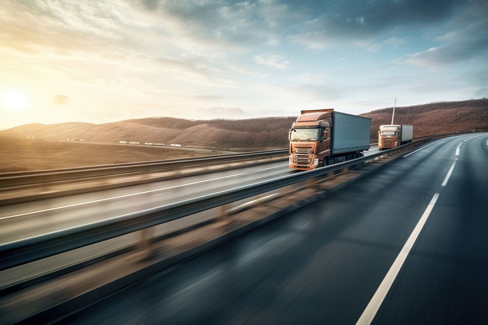 Driving trucks passing each other | Free Photo - rawpixel