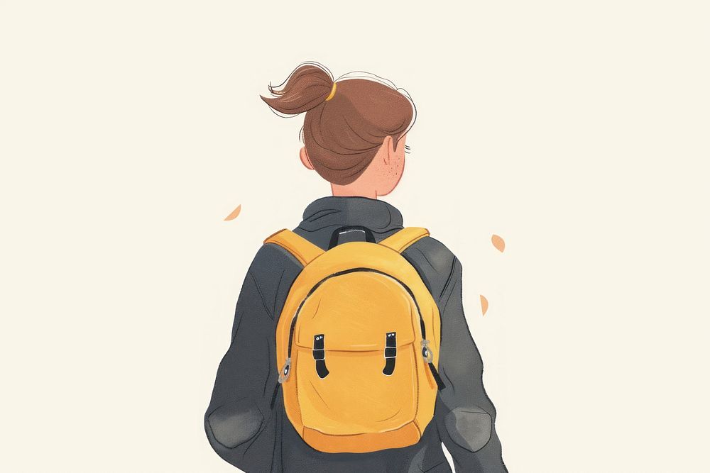 Student backpack adult bag. | Free Photo Illustration - rawpixel