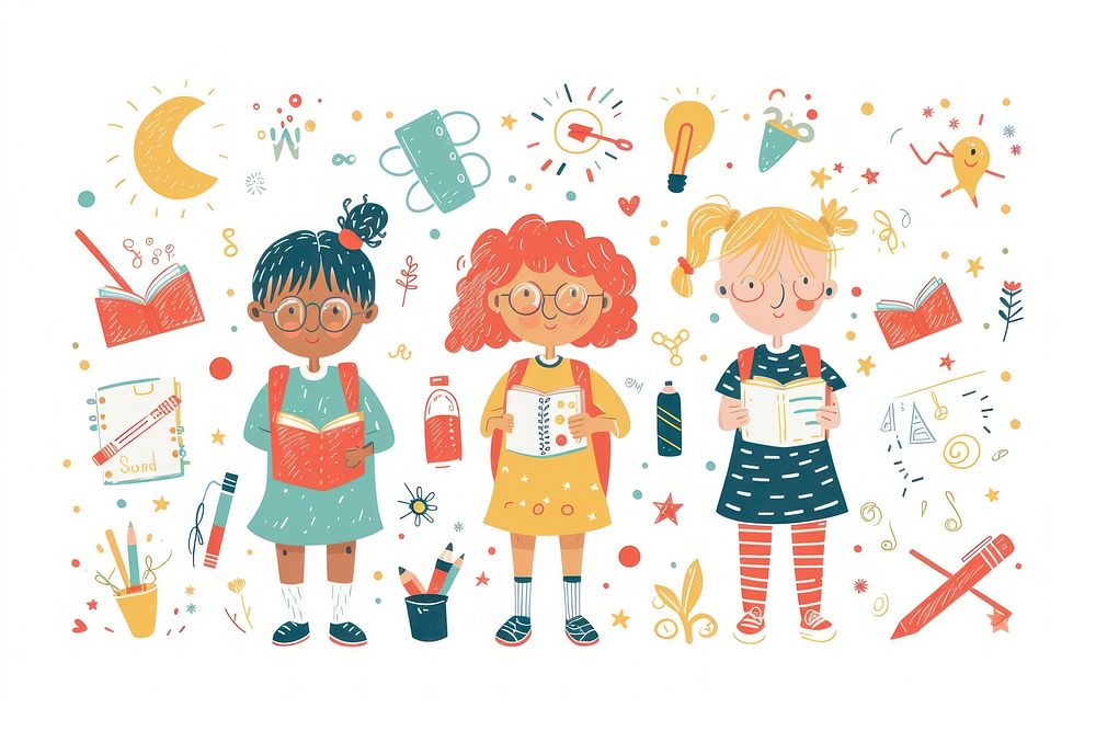 Kids drawing child cute. | Free Photo Illustration - rawpixel