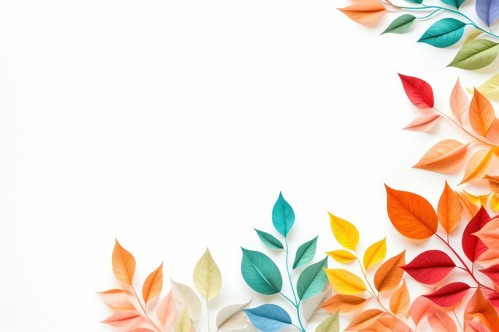Leaf floral border backgrounds pattern | Premium Photo - rawpixel