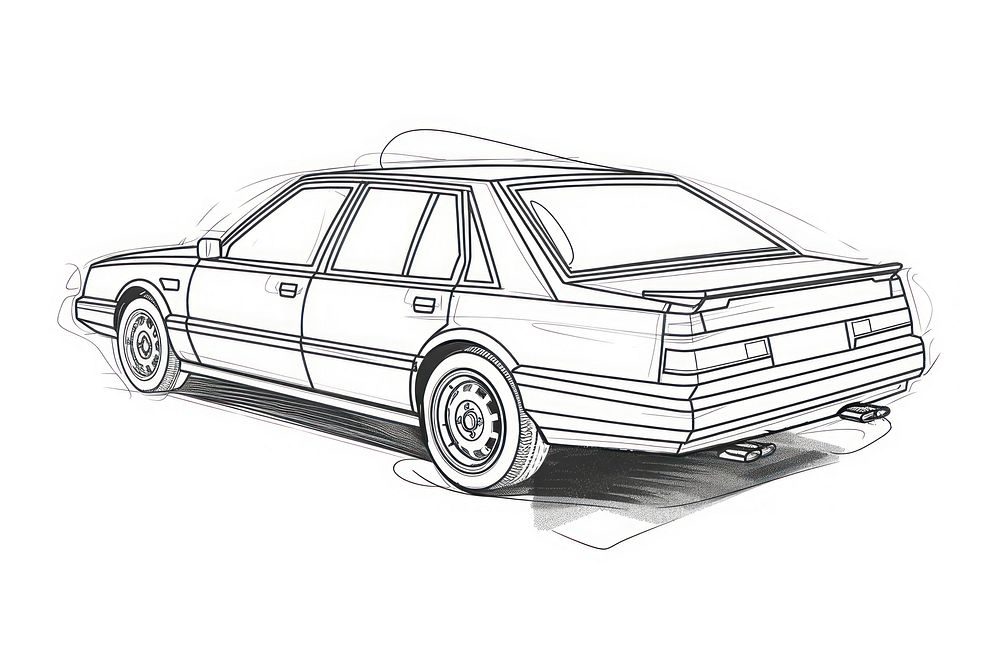 Car drawing sketch car. | Free Photo Illustration - rawpixel