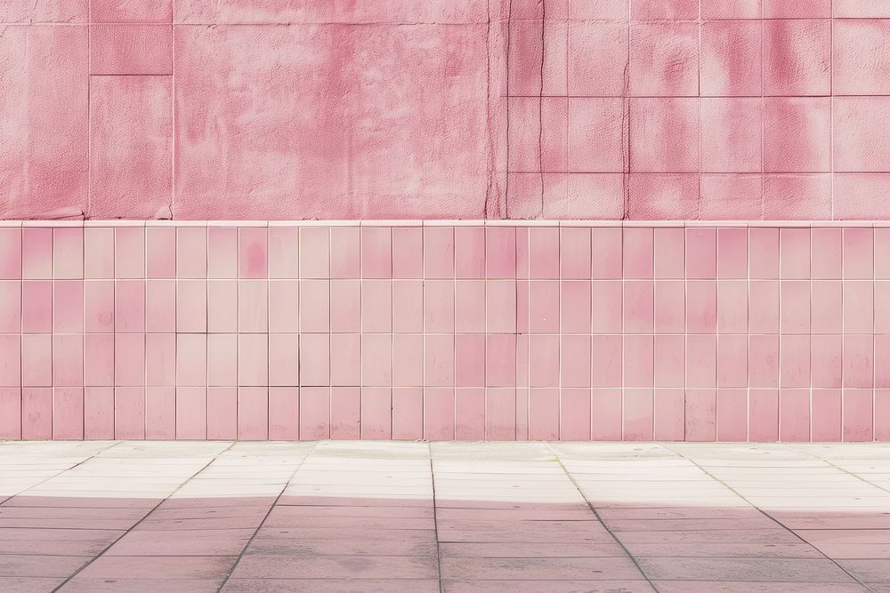 Pink tile wall architecture backgrounds. | Free Photo - rawpixel