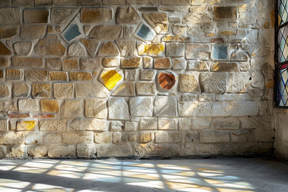Stained glass wall architecture building. | Free Photo - rawpixel