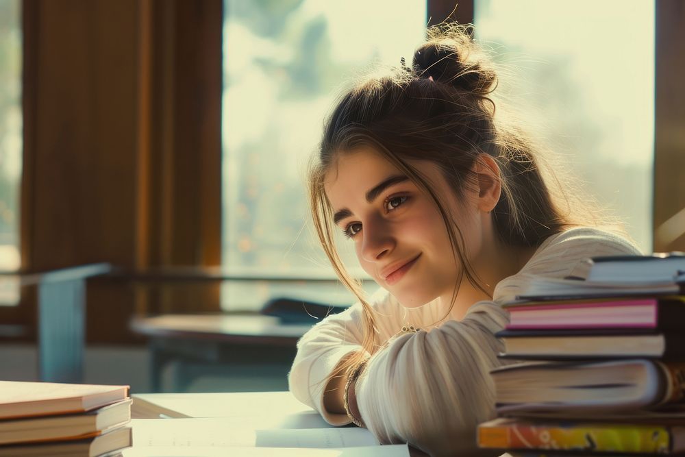 Student learning happy contemplation. | Free Photo - rawpixel