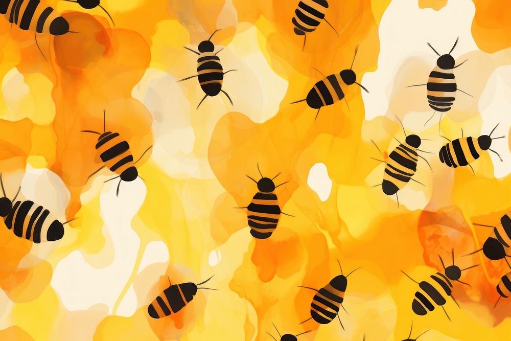Bees backgrounds honeycomb animal. | Premium Photo Illustration - rawpixel