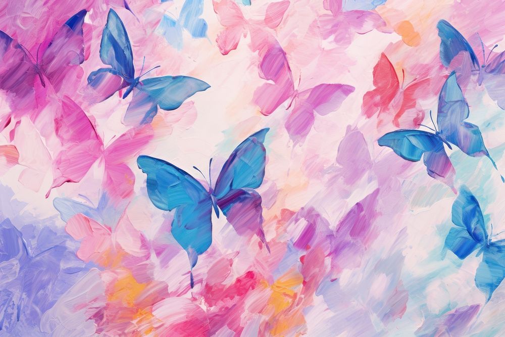 Butterflies backgrounds abstract painting. | Premium Photo Illustration ...