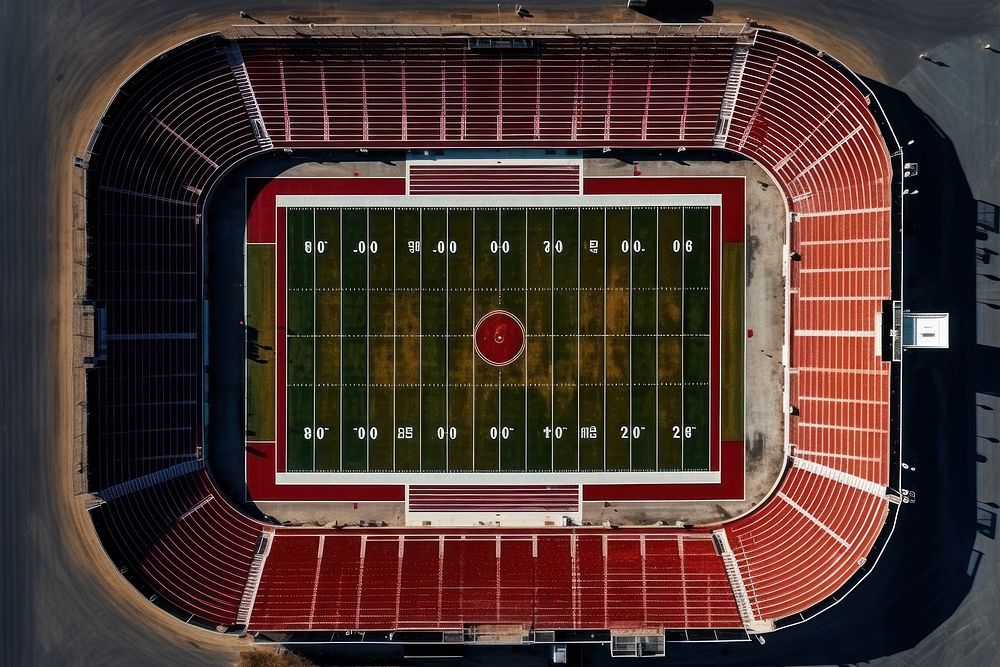 American football field architecture outdoors | Free Photo - rawpixel