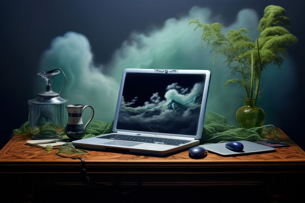 Labtop table furniture computer. | Premium Photo - rawpixel