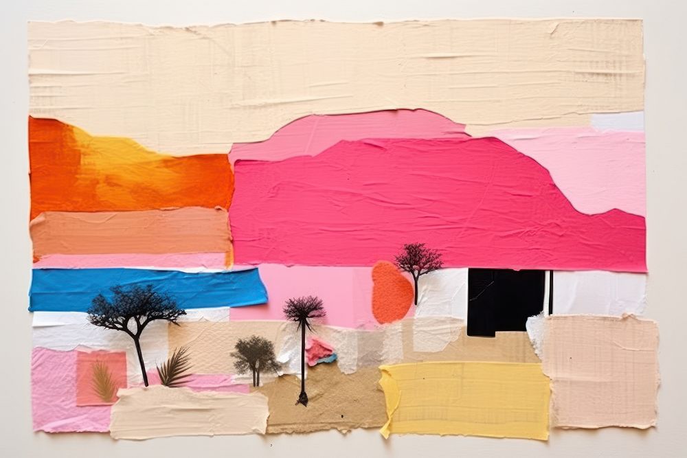 Desert collage art painting | Free Photo Illustration - rawpixel