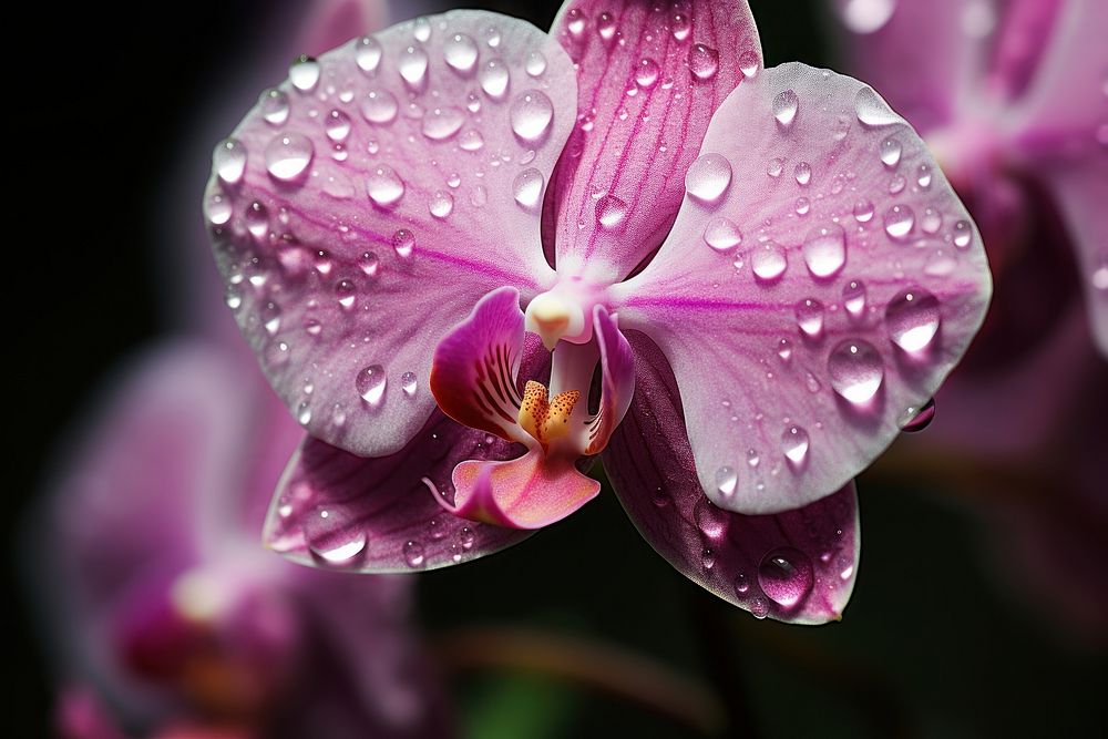 Orchid dew orchid blossom flower. | Premium Photo - rawpixel