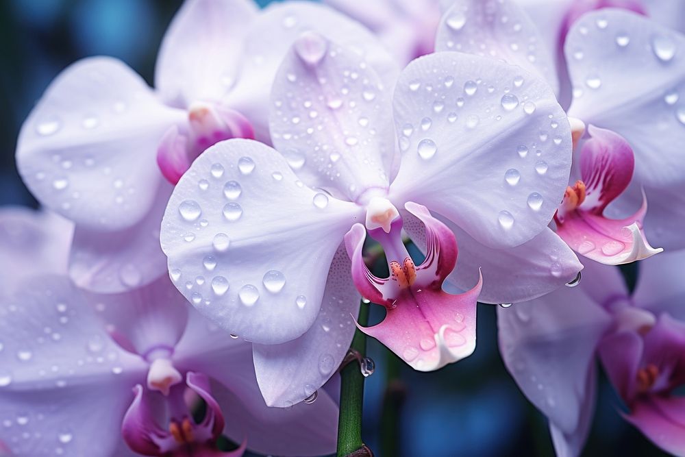 Orchid dew orchid blossom flower. | Premium Photo - rawpixel