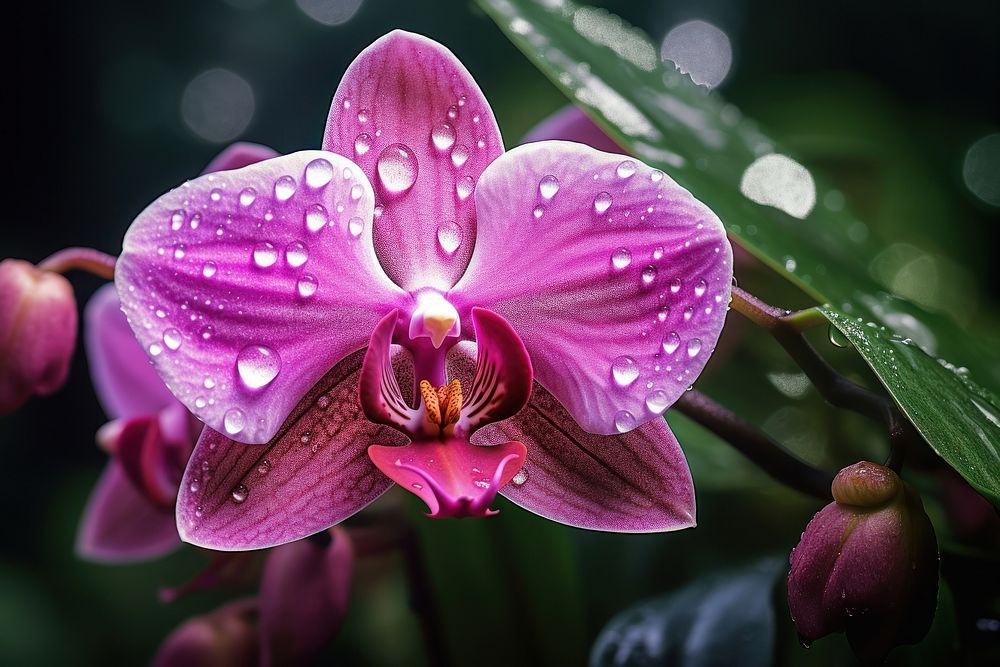 Orchid dew orchid blossom flower. | Premium Photo - rawpixel