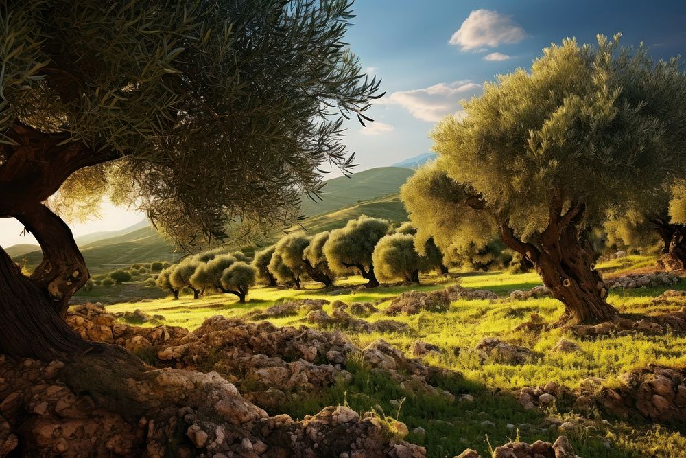Olive tree farm landscape outdoors | Free Photo - rawpixel