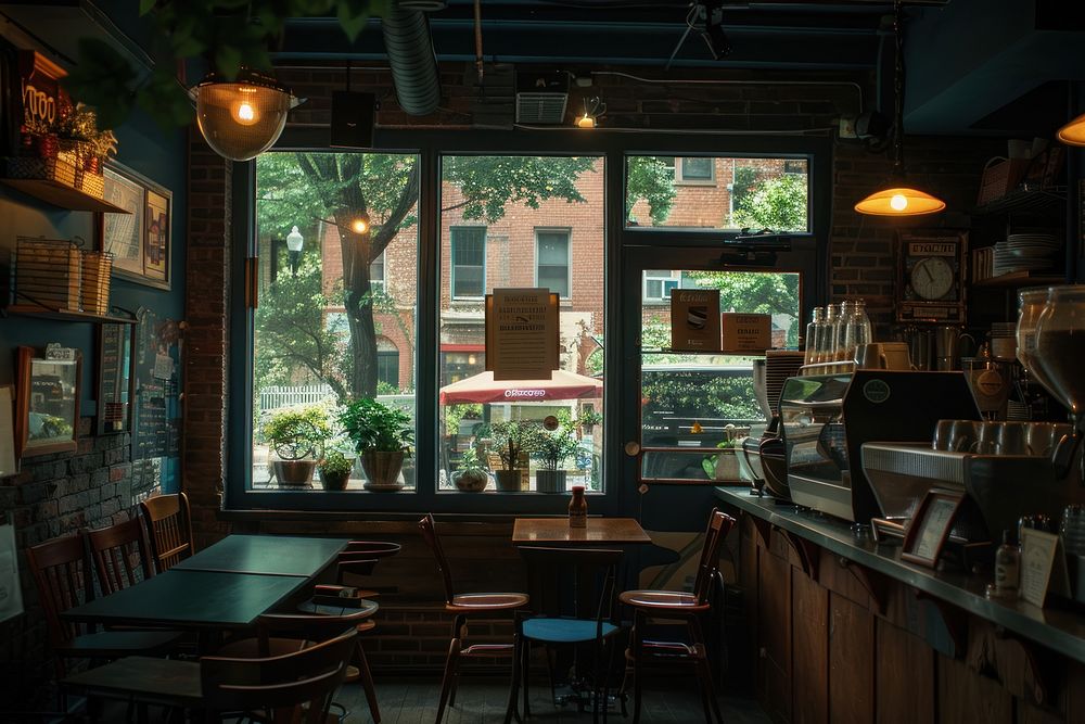 Architecture restaurant furniture building. | Free Photo - rawpixel