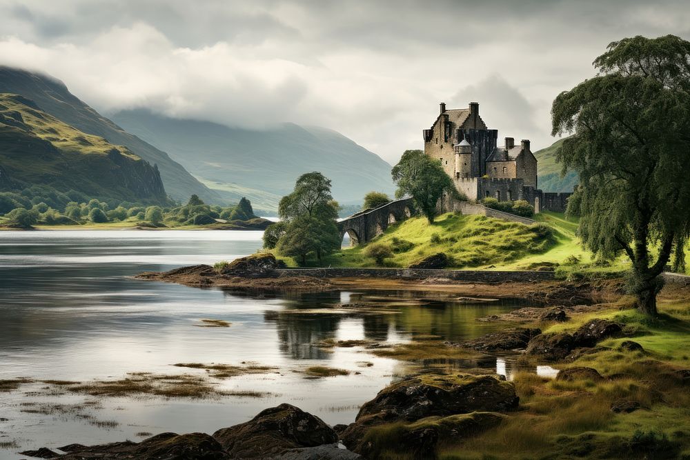 Scotland architecture landscape building | Free Photo - rawpixel