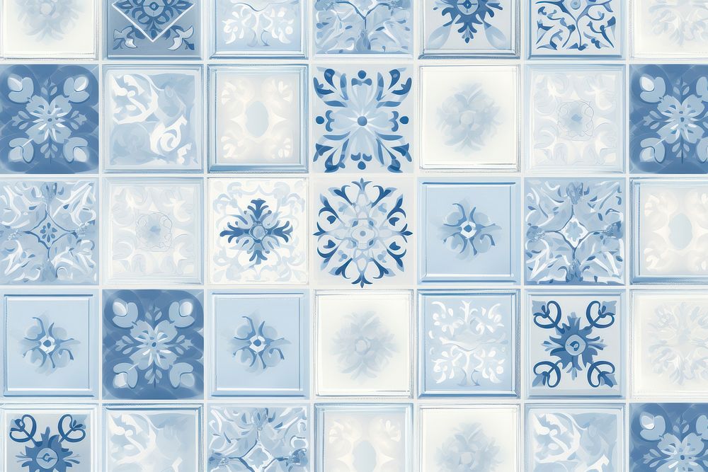 Light blue tiles snowflake pattern | Premium Photo - rawpixel