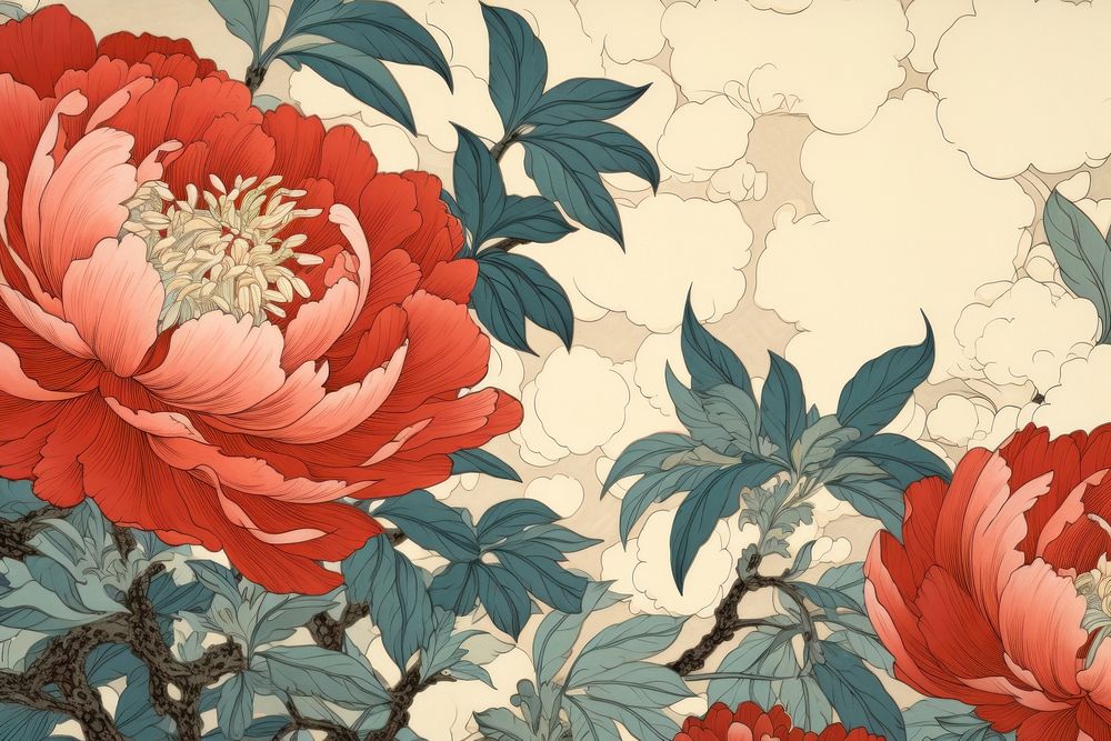 Peony art backgrounds pattern. | Premium Photo Illustration - rawpixel