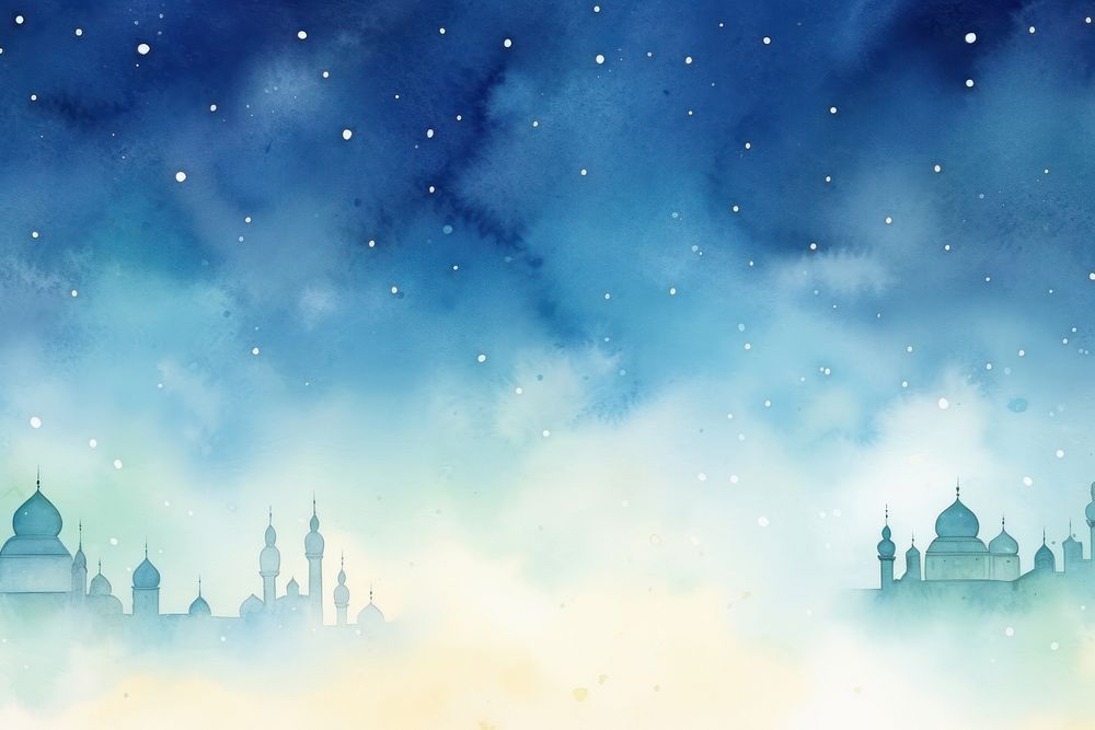 Mosque border background sky backgrounds | Premium Photo Illustration ...