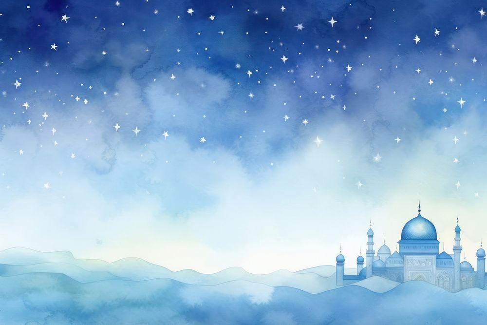 Mosque border background architecture backgrounds | Premium Photo ...