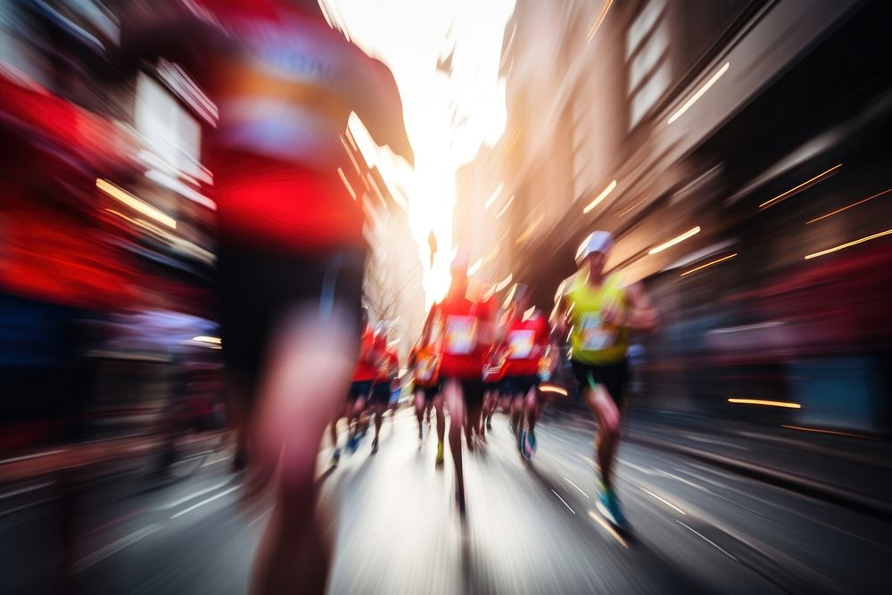 Marathon runners street marathon running. | Premium Photo - rawpixel