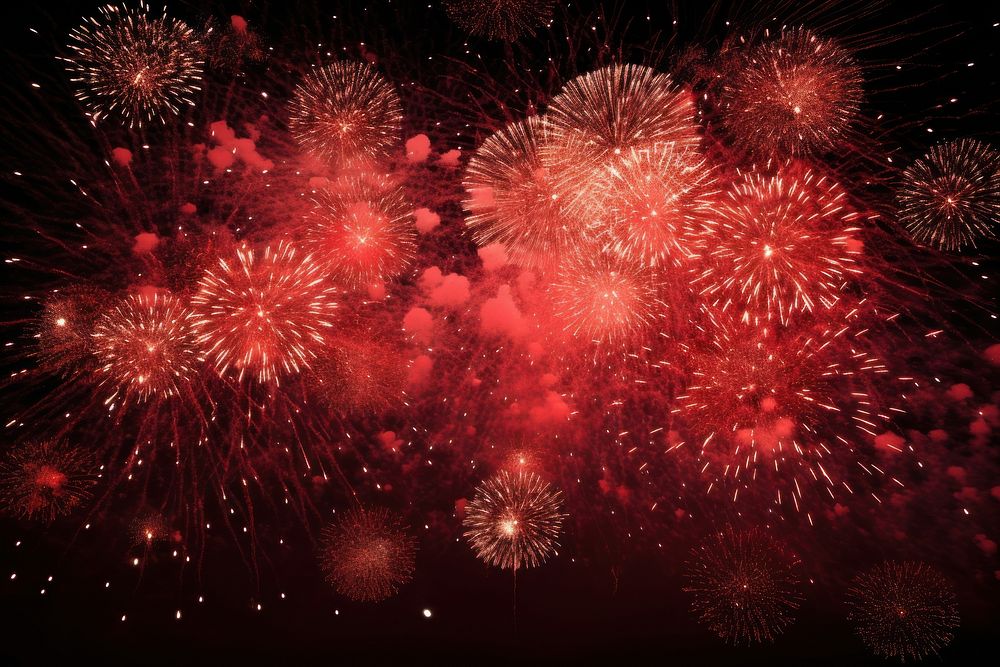 Fireworks outdoors night red. | Premium Photo - rawpixel