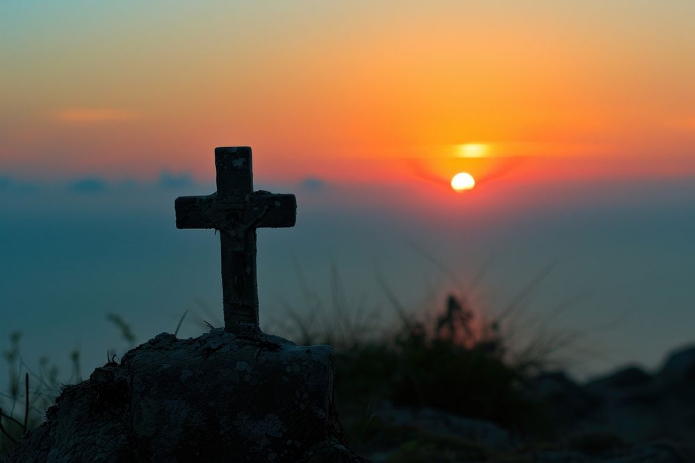 Cross sunset religion and faith | Premium Photo - rawpixel