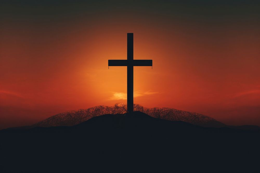 Cross sunset religion and faith | Premium Photo - rawpixel