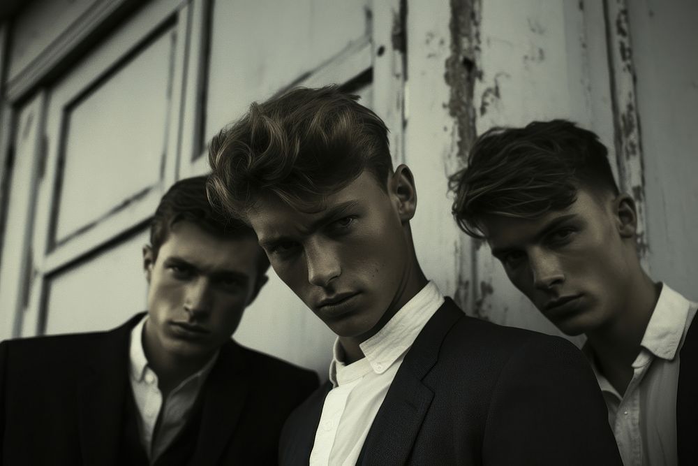 Four young men portrait adult | Free Photo - rawpixel