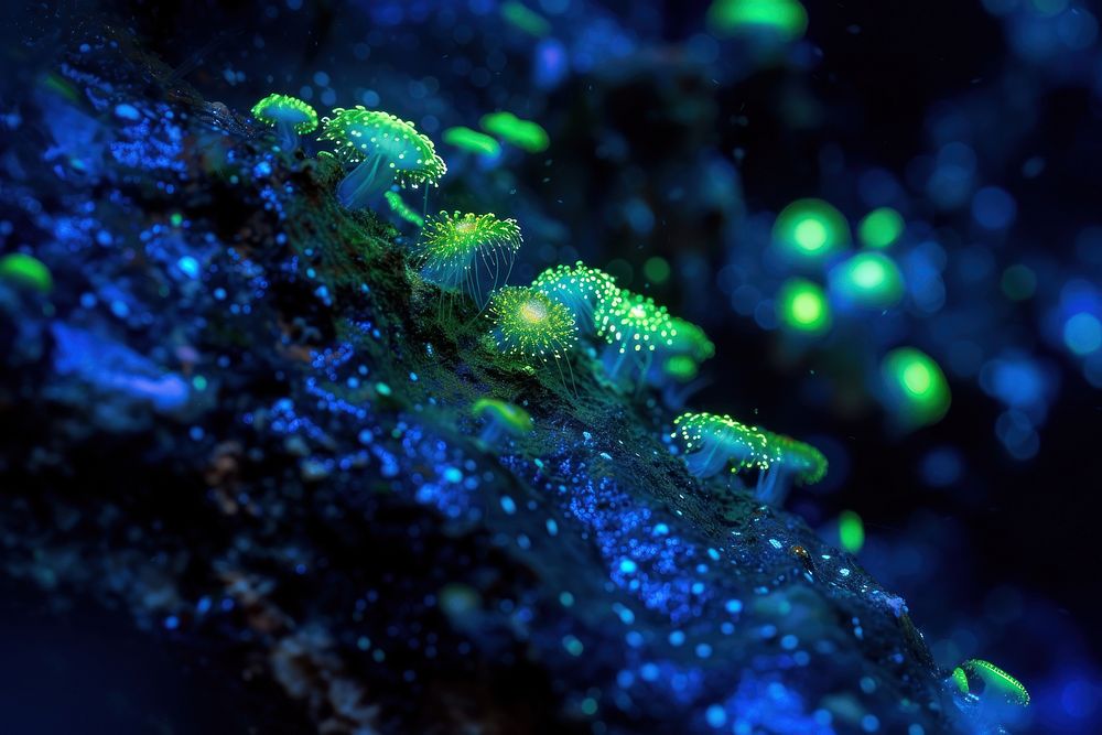 Bioluminescence deep sea nature invertebrate | Premium Photo - rawpixel