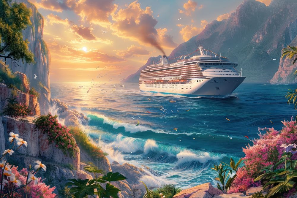 Nature nature ship sea. | Premium Photo Illustration - rawpixel