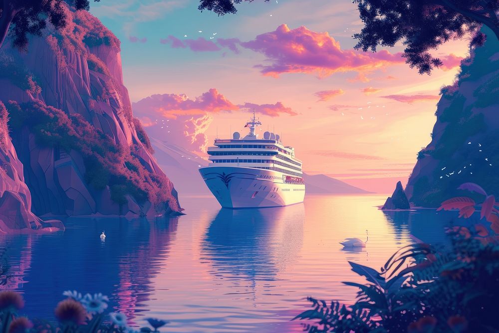 Nature nature ship sea. | Premium Photo Illustration - rawpixel