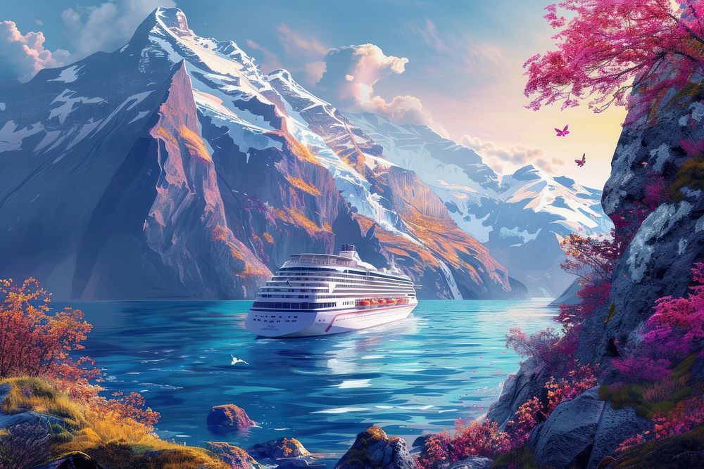 Nature nature ship sea. | Premium Photo Illustration - rawpixel