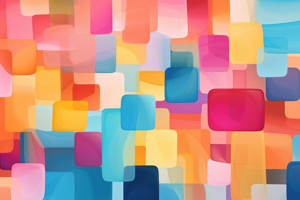 Square pattern backgrounds abstract painting. | Premium Photo ...