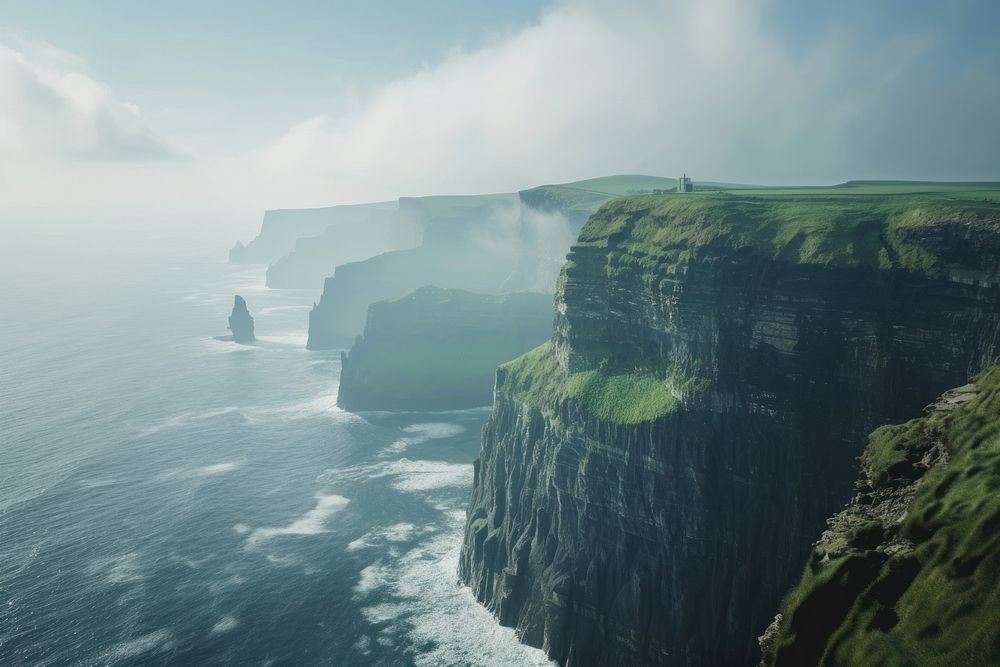 Cliffs moher cliff land landscape. | Free Photo - rawpixel