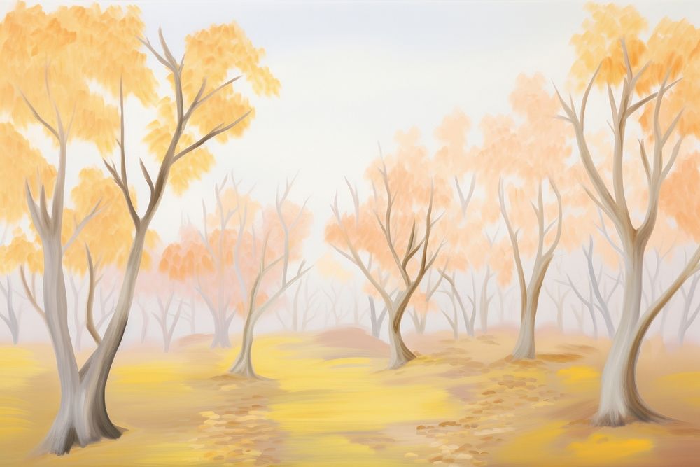Painting aesthetic Autumn trees backgrounds | Premium Photo ...