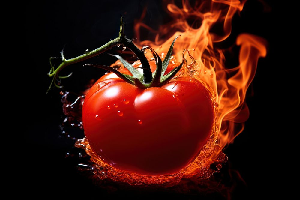 Tomato fire vegetable plant. | Premium Photo - rawpixel