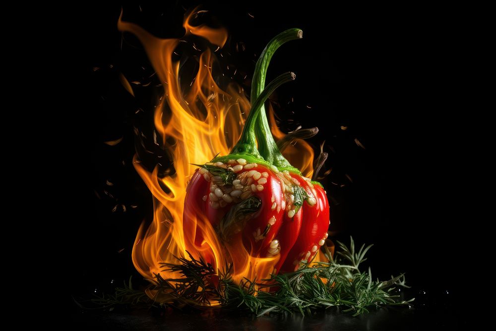 Vegetable fire plant flame. | Premium Photo - rawpixel
