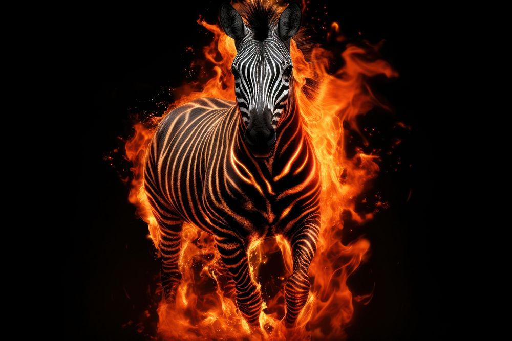 Zebra fire wildlife animal. | Premium Photo - rawpixel
