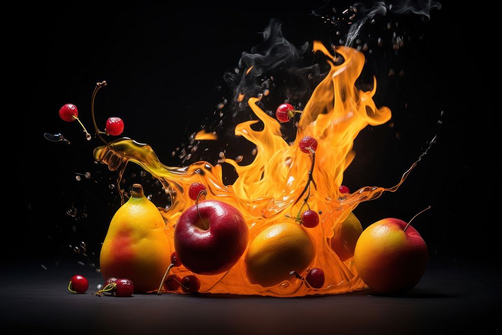 Fruit fire apple plant. | Premium Photo - rawpixel