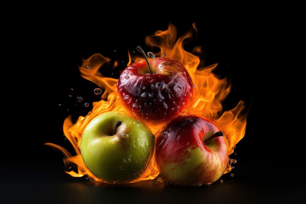 Fruit fire apple plant. | Free Photo - rawpixel
