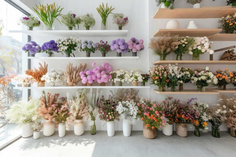 Modern flowers shop plant arrangement | Premium Photo - rawpixel
