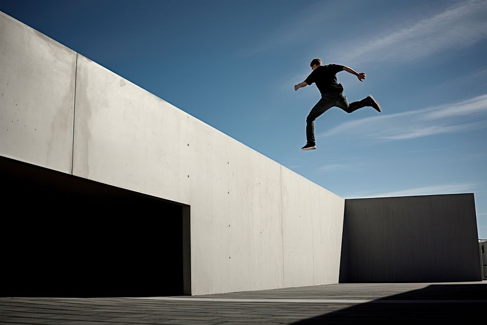 Freerunning outdoors jumping adult. | Premium Photo - rawpixel