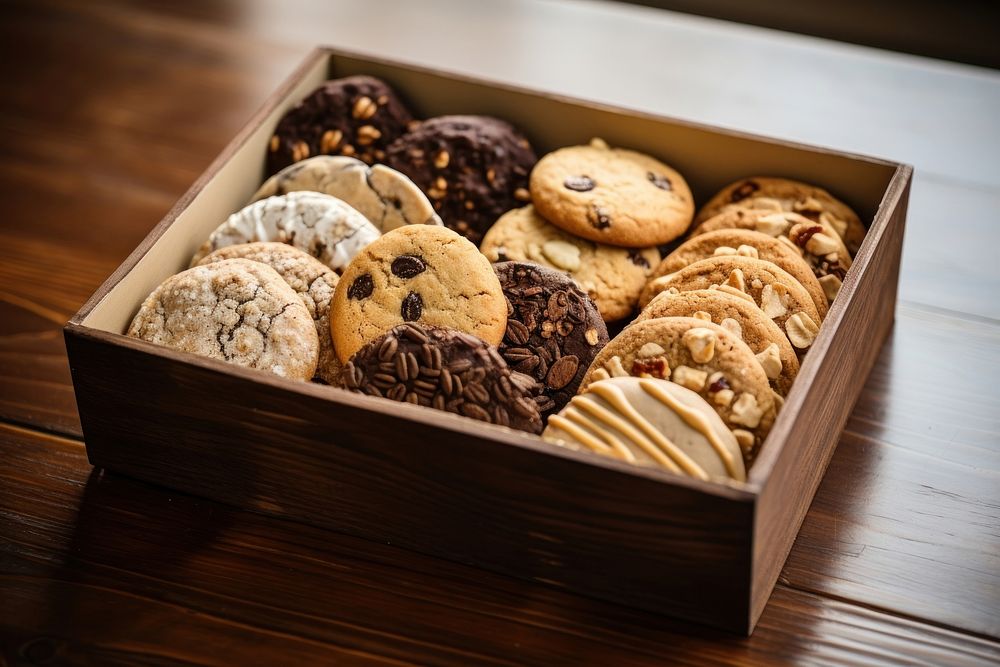 Box assorted cookies box table | Free Photo - rawpixel